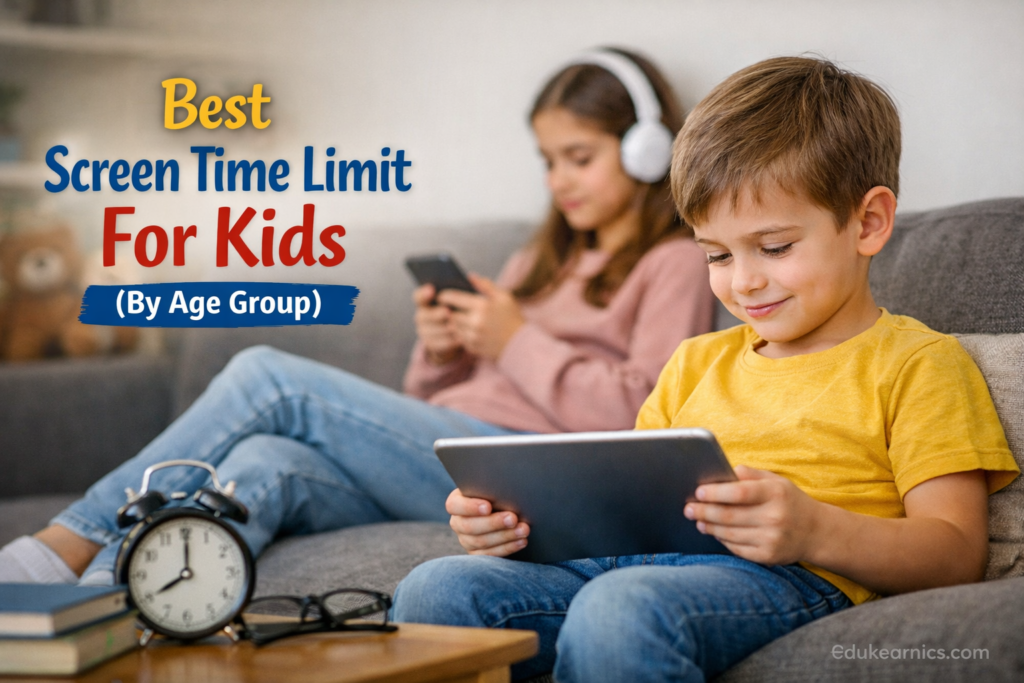 Best Screen Time Limit For Kids ( By Age Group) - Edu Learnics